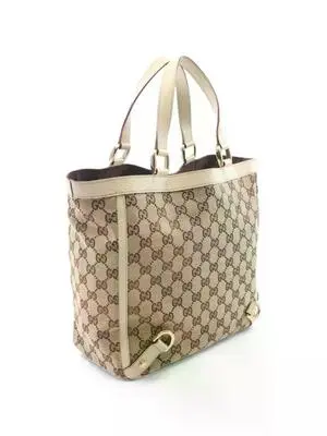 Gucci 2000s Gg Abbey Tote Bag - Neutrals
