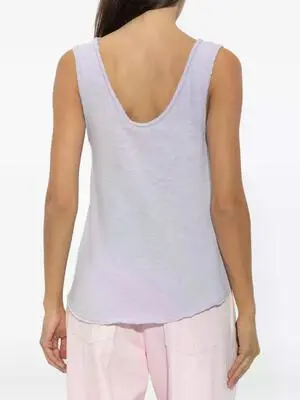 American Vintage Raw-edge Vest Top - Purple