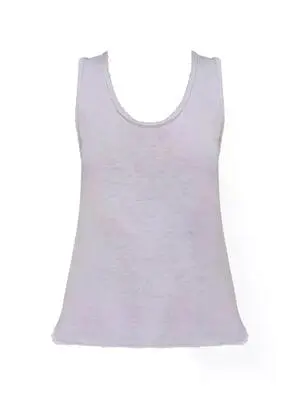 American Vintage Raw-edge Vest Top - Purple
