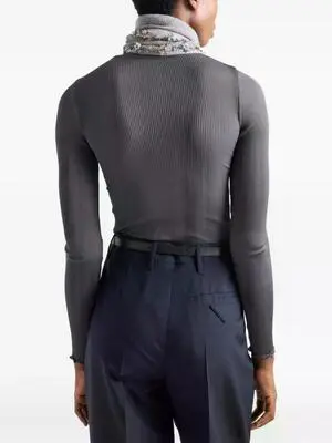 Prada Ribbed Knit Top
