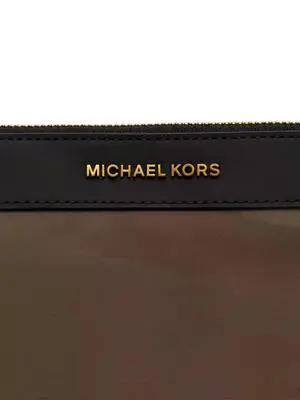 Michael Kors Brooklyn Logo-lettering Wristlet Clutch Bag