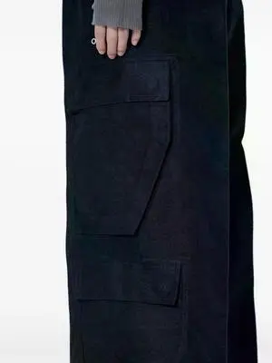Rick Owens Wide-leg Cargo Pants With Drawstring Waistband - Black