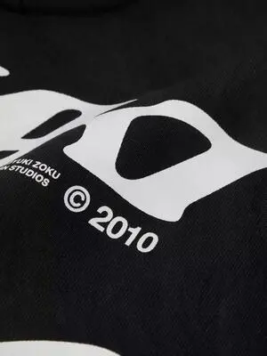 MKI MIYUKI ZOKU Logo-print Drawstring Hoodie - Black