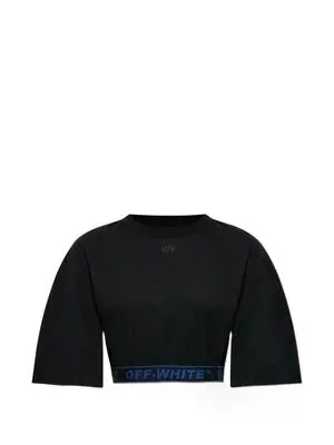 Off-White Logo-tape Cropped T-shirt