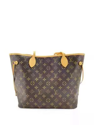 LOUIS VUITTON Monogram Neverfull Mm Tote Bag - Brown