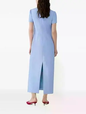 Carolina Herrera Hydrangea-embroidered Shift Dress