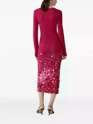 Carolina Herrera Embellished Midi Dress