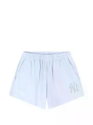 SPORTY & RICH Yankees Crystal-embellished Shorts