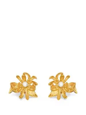 Oscar De La Renta Chrysanthemum Earrings