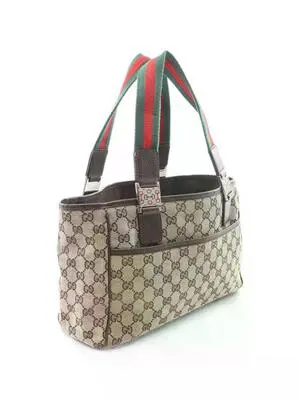 Gucci Gg Canvas Horsebit Tote Bag - Neutrals