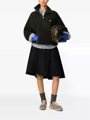 AMI Paris Midi A-line Cotton Skirt