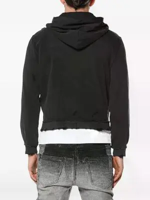 PURPLE BRAND Distressed Hoodie - Black