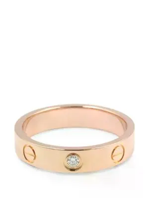 Cartier 2010s Love Diamond Ring - Pink