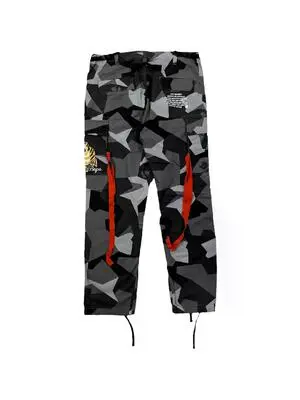 A BATHING APE Tiger Patch Camo Cargo Trousers