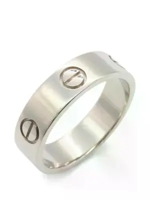 Cartier 18k White Gold Love Ring - Silver