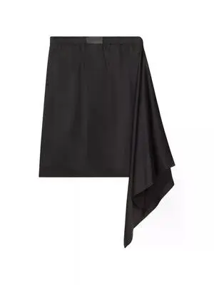 COURREGES Draped Satin Skirt