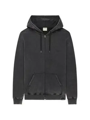 COURREGES Stonewashed Logo-print Hoodie