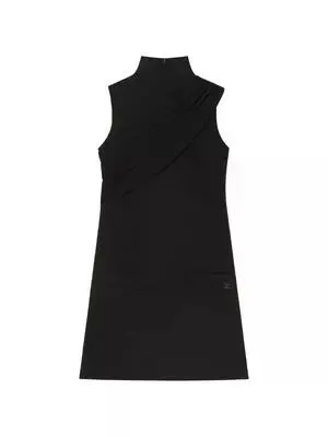 COURREGES Twist A-line Mini Dress - Black