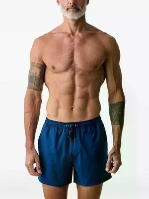 Marc O'polo Logo Patch Swim Shorts - Blue