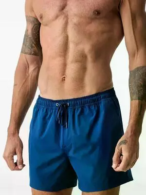 Marc O'polo Logo Patch Swim Shorts - Blue
