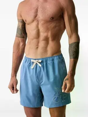 Marc O'polo Logo-embroidered Swim Shorts - Blue