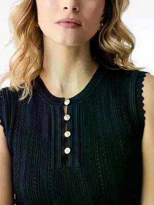 Guess Cable-knit Sleeveless Top