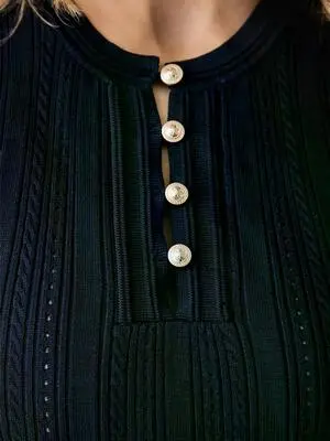 Guess Cable-knit Sleeveless Top