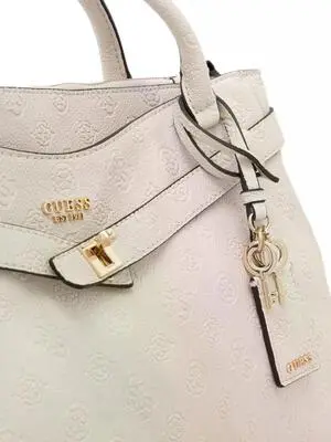 Guess Logo-embossed Padlock-detail Tote Bag