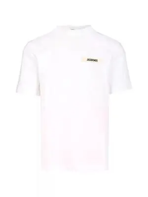 Jacquemus Logo-patch Cotton T-shirt - White