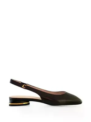 COCCINELLE Slingback Leather Ballet Flats