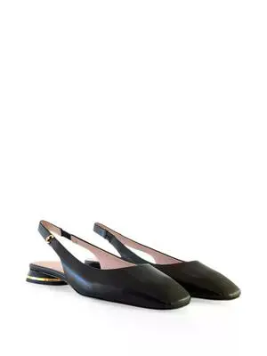 COCCINELLE Slingback Leather Ballet Flats