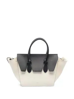 Celine 2000s Mini Tie Knot Tote Bag - White