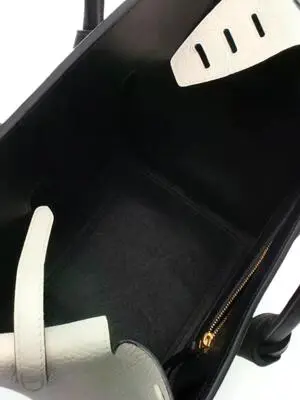 Celine 2000s Mini Tie Knot Tote Bag - White