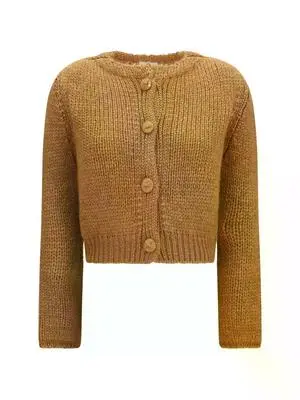 FORTE_FORTE Chunky-knit Cardigan - Brown