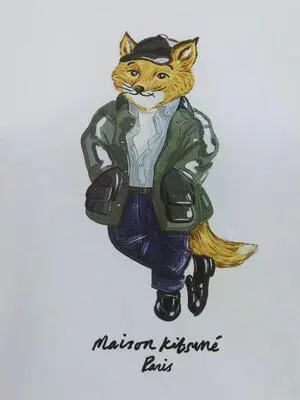 Maison Kitsuné Weekend Fox Graphic T-shirt