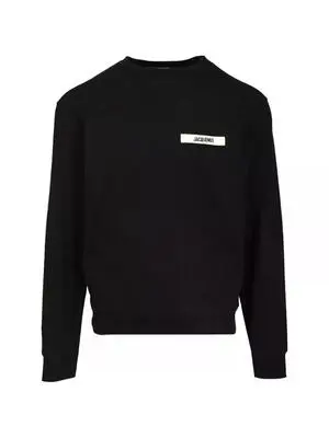 Jacquemus Logo-patch Sweatshirt - Black