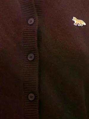Maison Kitsuné Baby Fox-patch Fitted Cardigan