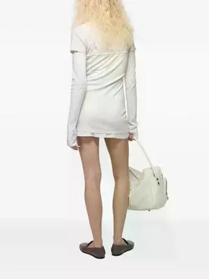 Acne Studios Layered-effect Bow-detail Mini Dress