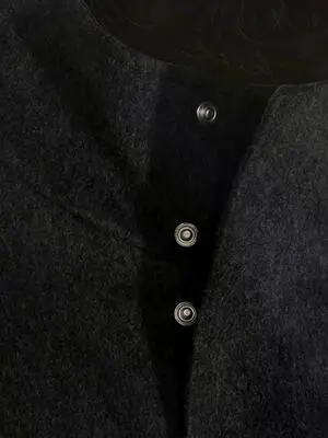LARDINI Virgin Wool High-neck Jacket