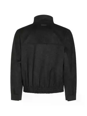 LARDINI Virgin Wool High-neck Jacket
