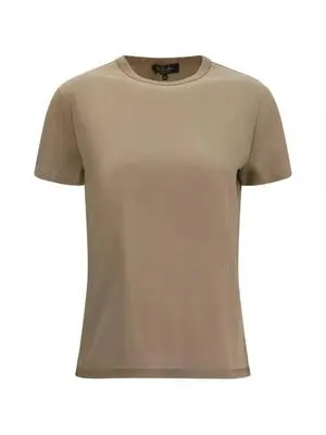 Loro Piana My-t Embroidered-logo T-shirt - Neutrals