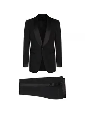 TOM FORD Satin-trim Wool Suit