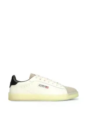 AUTRY Suede-panelled Logo Patch Sneakers - White