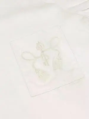Hermès Embroidered Cotton Crewneck T-shirt