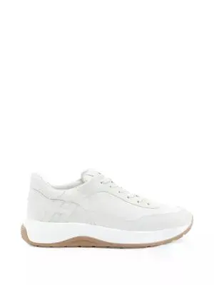 Hogan Logo-patch Panelled Sneakers - White