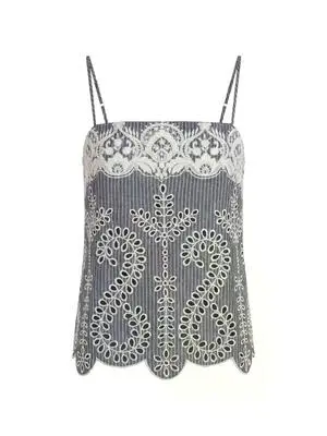 CHRISTY LYNN Marcy Embroidered Striped Top