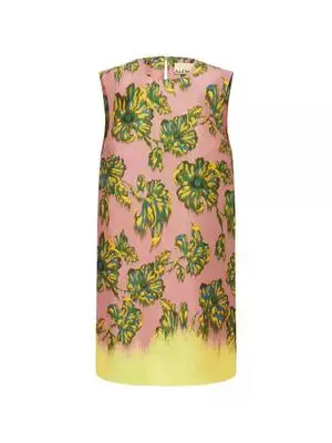 ALEMAIS Faye Floral-print Mini Dress - Pink