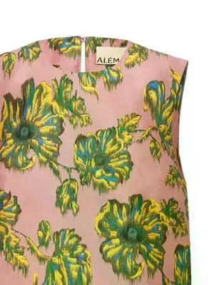 ALEMAIS Faye Floral-print Mini Dress - Pink