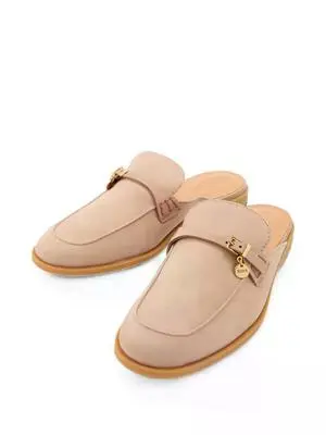 TOD'S Buckle-detail Logo-charm Mules