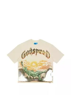 GODSPEED Graphic-print T-shirt - Neutrals